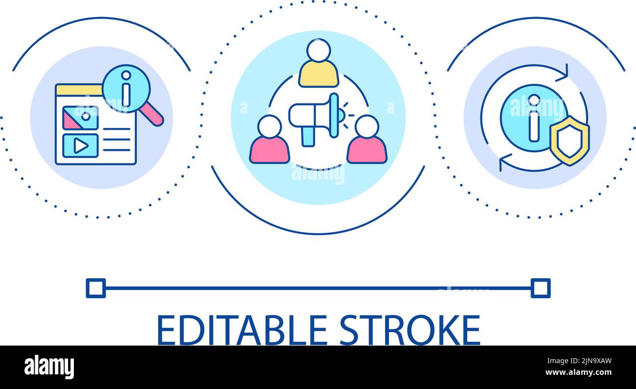 Social media marketing loop concept icon Stock Vector Image & Art - Alamy