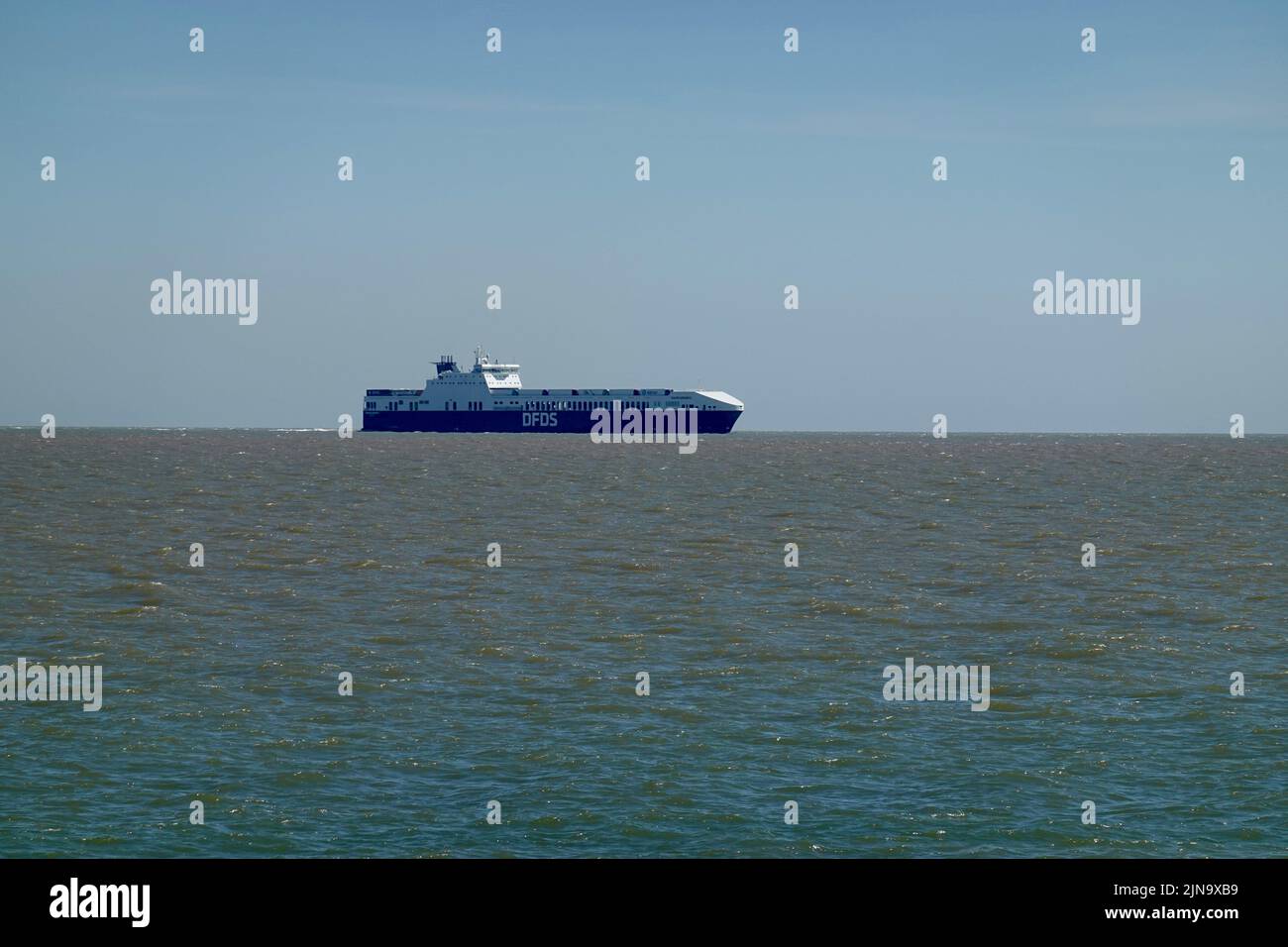 Felixstowe, Suffolk, UK - 10 August 2022 :DFDS ferry heading for ...