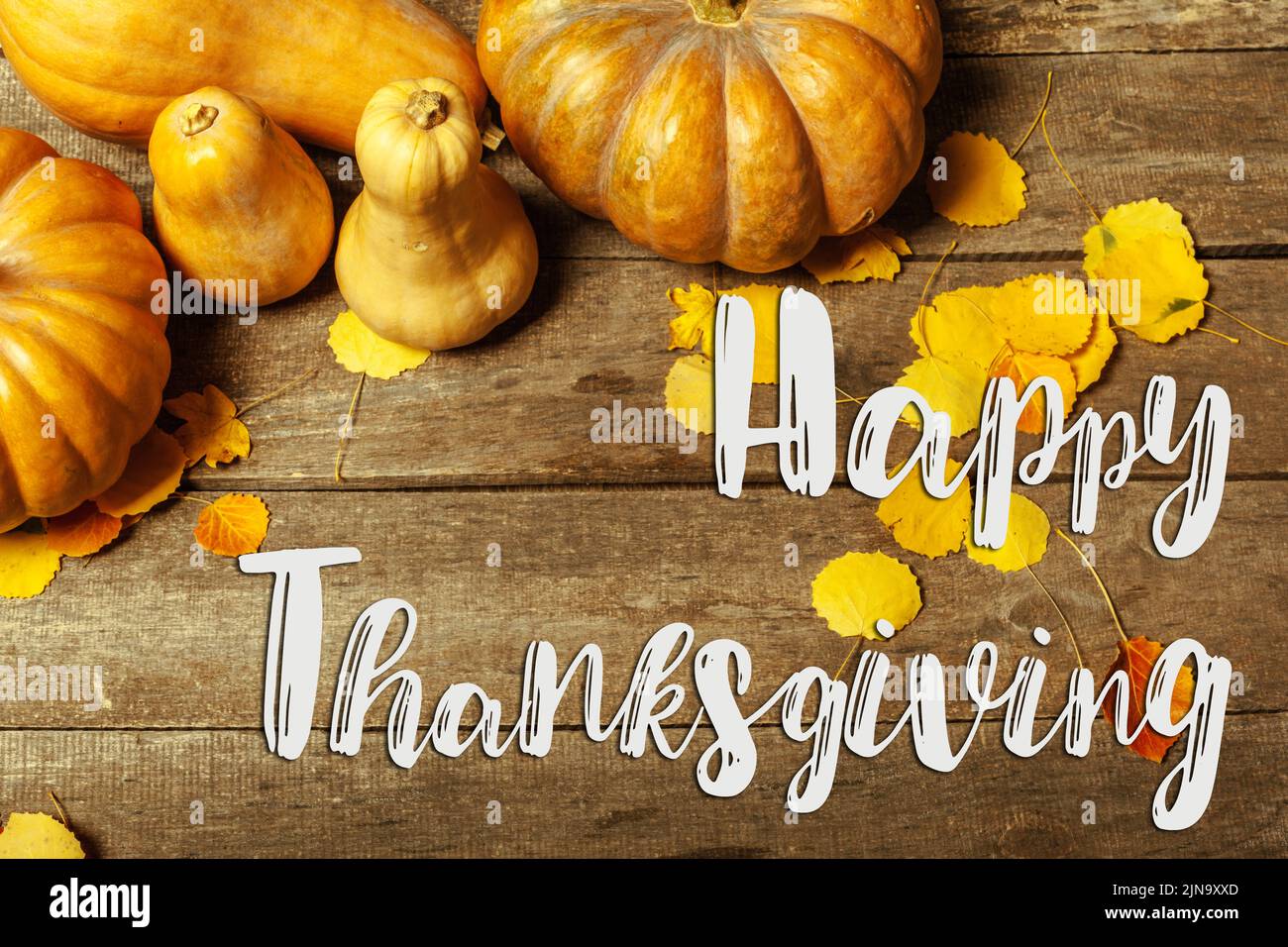 Happy Thanksgiving text Stock Photo - Alamy