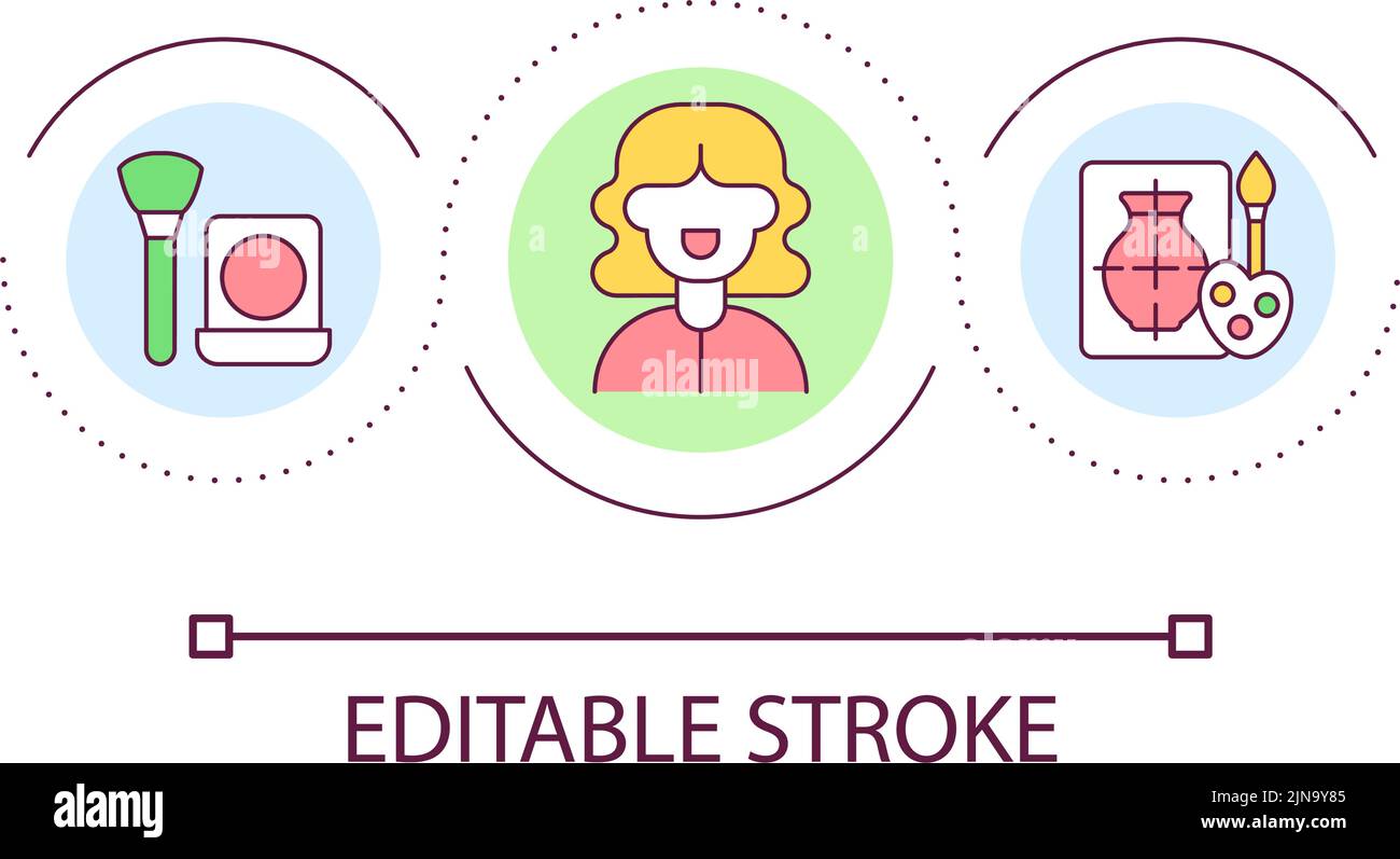 Concept professional makeup artist Cut Out Stock Images & Pictures - Alamy