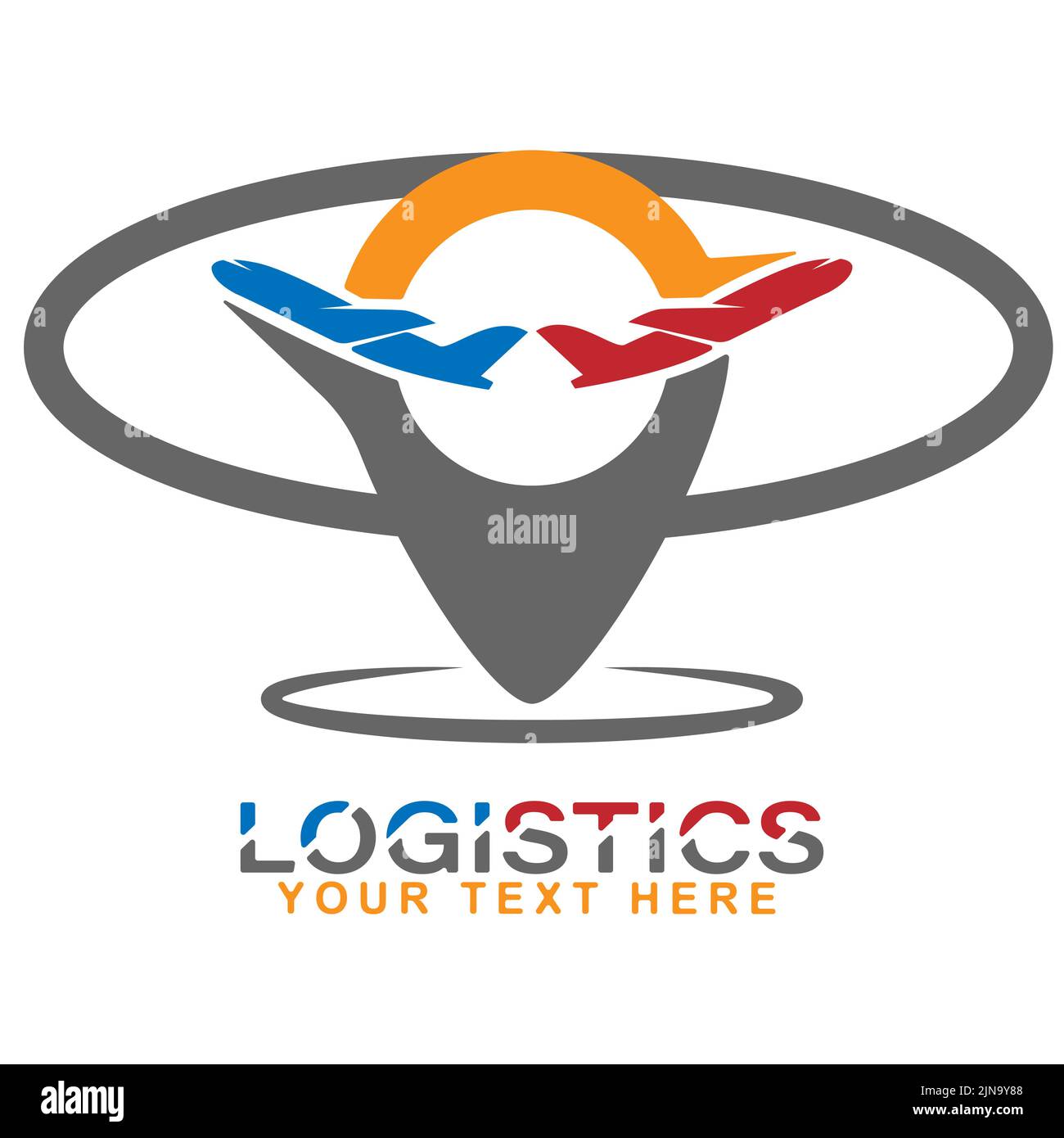 Logistics. Vector logo, logo or sticker of a transport company, for ...
