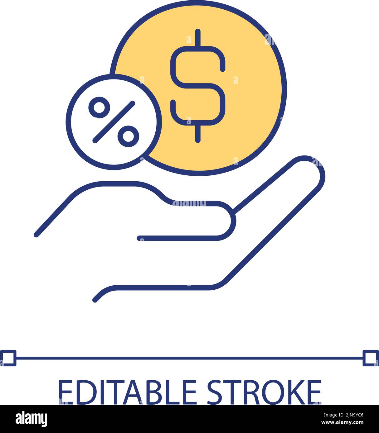 Cartoon savings value growth money profit increase hi-res stock ...