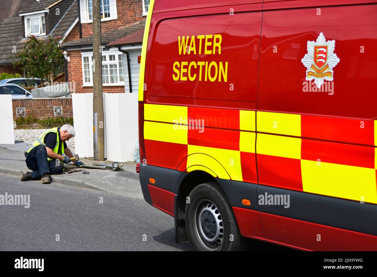 Essex Fire and Rescue Service Water Section fire brigade van driver ...