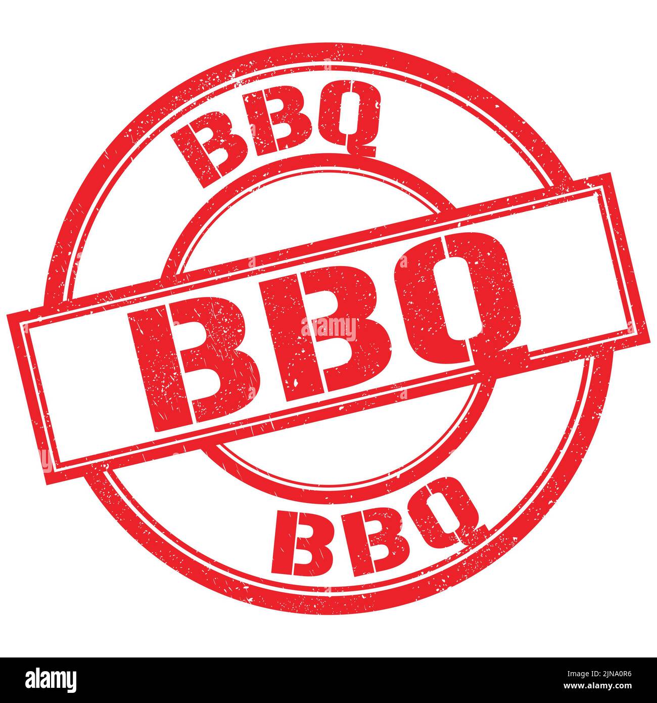 BBQ text written on red round stamp sign Stock Photo - Alamy