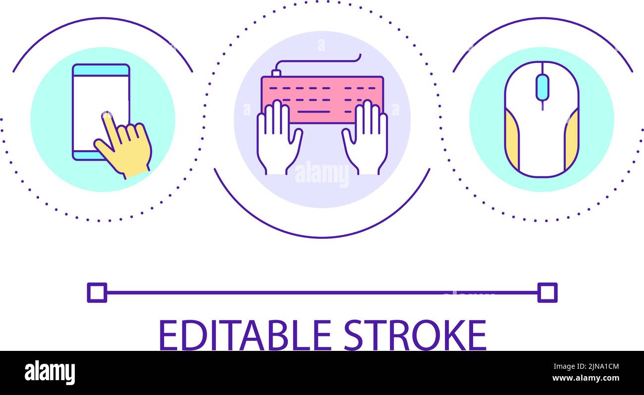 Input devices horizontal Stock Vector Images - Alamy