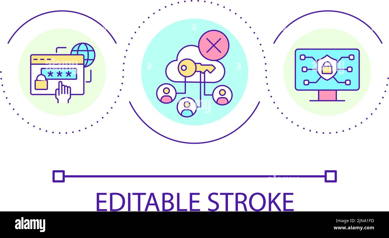 Cloud access control loop concept icon Stock Vector Image & Art - Alamy