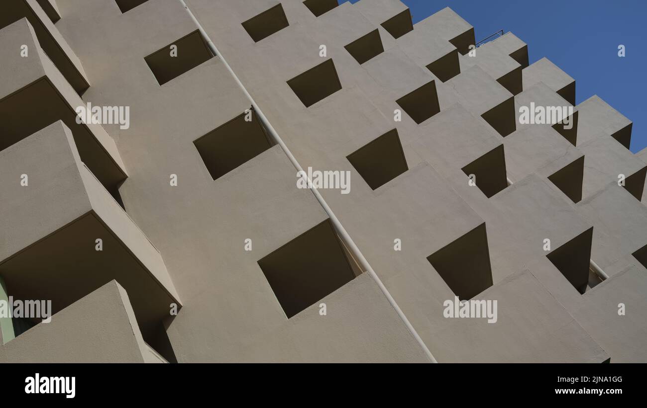 Modern architectural minimalistic building abstract concrete house ...
