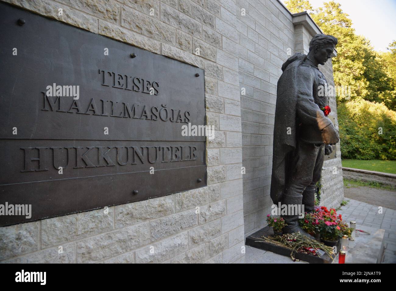 Views of Tallinn. Monument to the Liberator Warrior ("Bronze Soldier ...