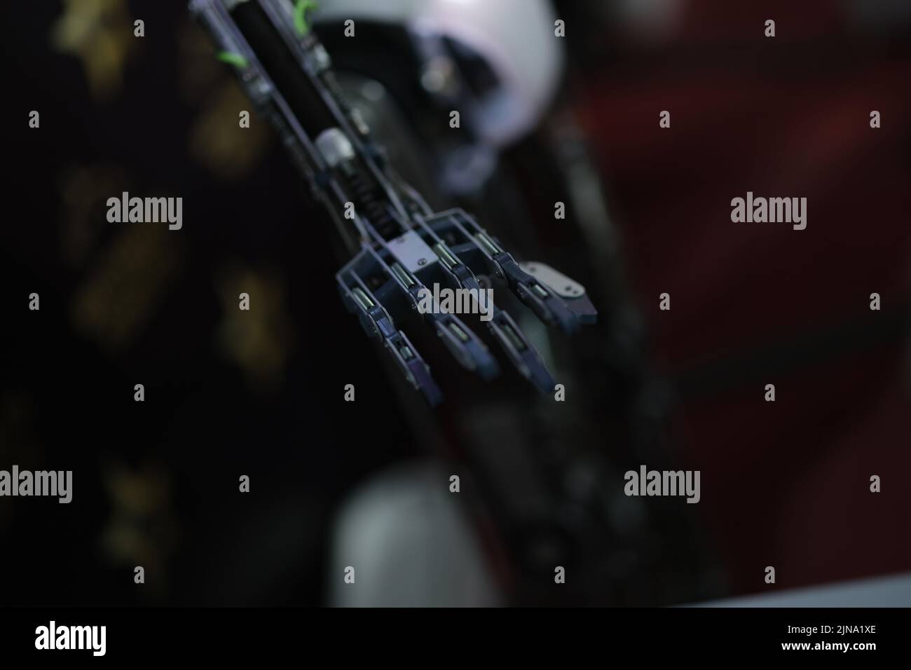 Artificial robot arm and robotic prosthesis closeup Stock Photo - Alamy