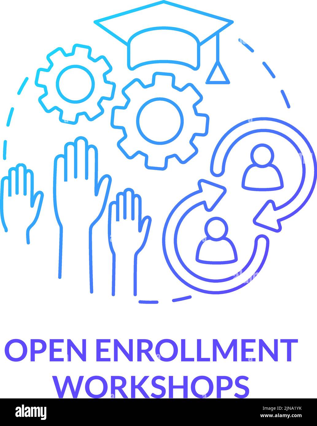 Open enrollment blue hi-res stock photography and images - Alamy
