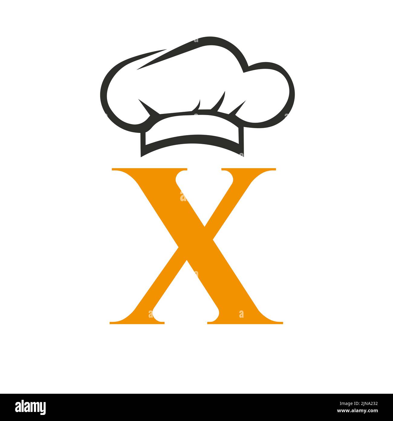 Letter X Restaurant Logo Concept with Chef Hat Vector Template ...