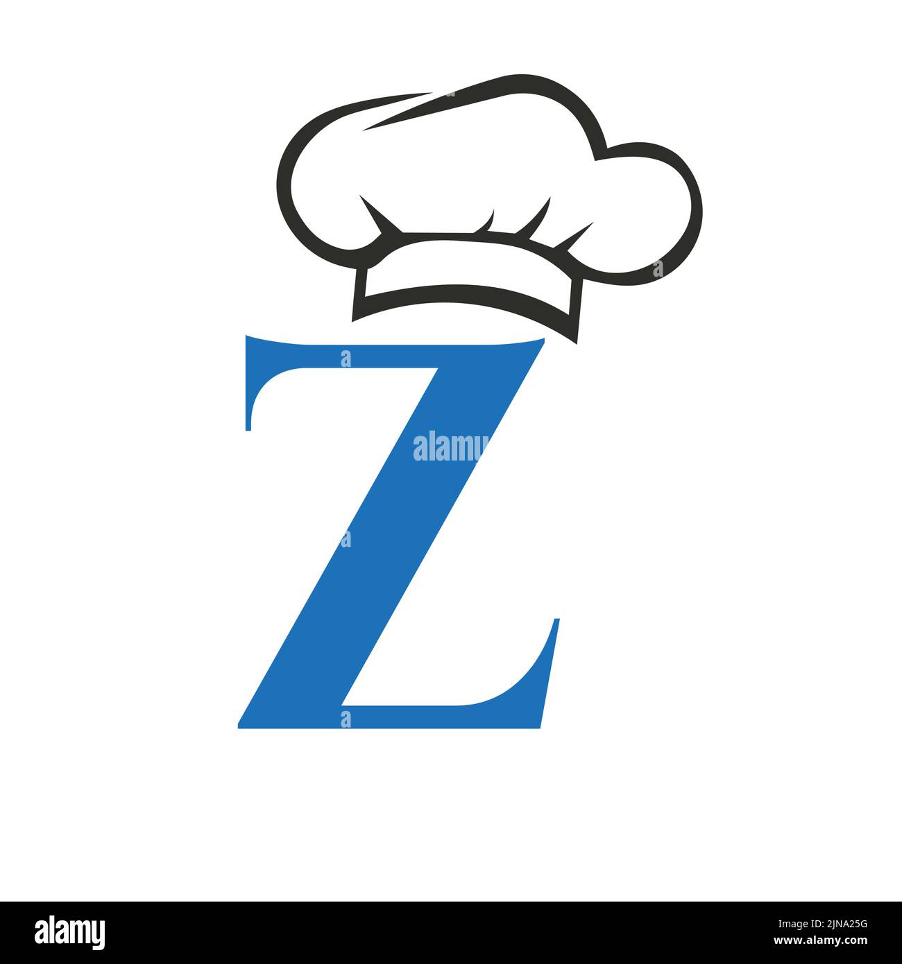 Letter Z Restaurant Logo Concept with Chef Hat Vector Template ...