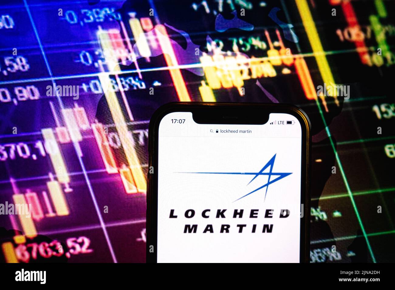 KONSKIE, POLAND - August 09, 2022: Smartphone displaying logo of ...