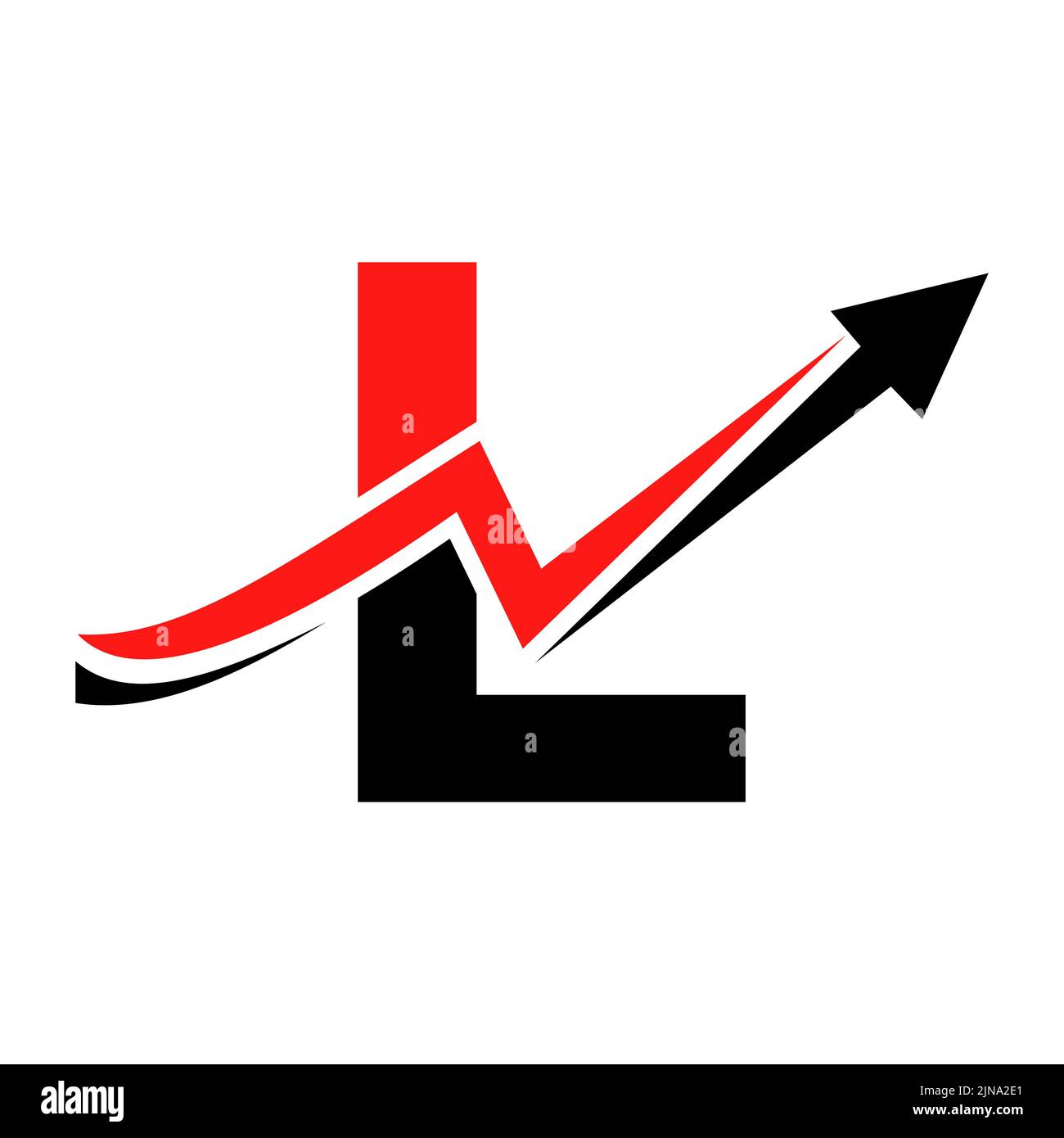 Finance Logo With L Letter Concept. Marketing And Financial Business ...