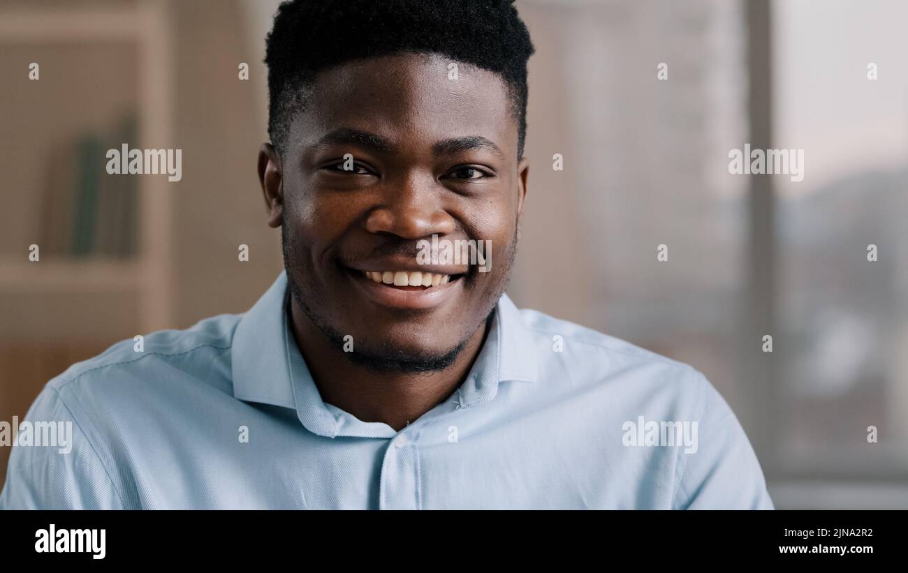 Portrait of successful handsome African American businessman male 30s ...