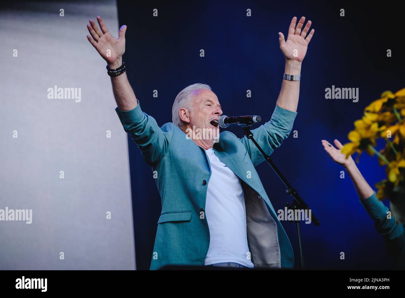Flumserberg, Switzerland. 31st, July 2022. The Swiss schlager band Die ...