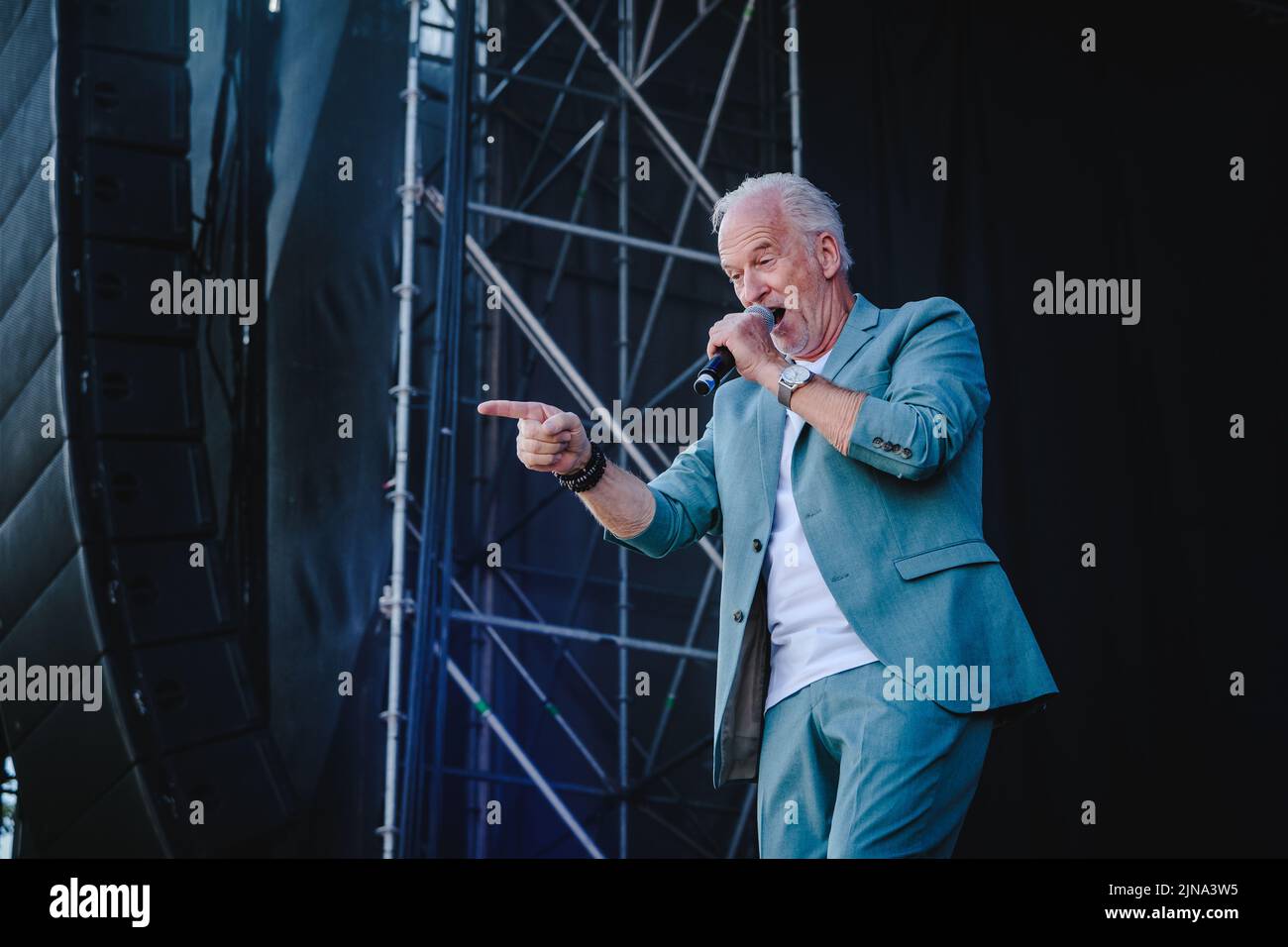 Flumserberg, Switzerland. 31st, July 2022. The Swiss schlager band Die ...