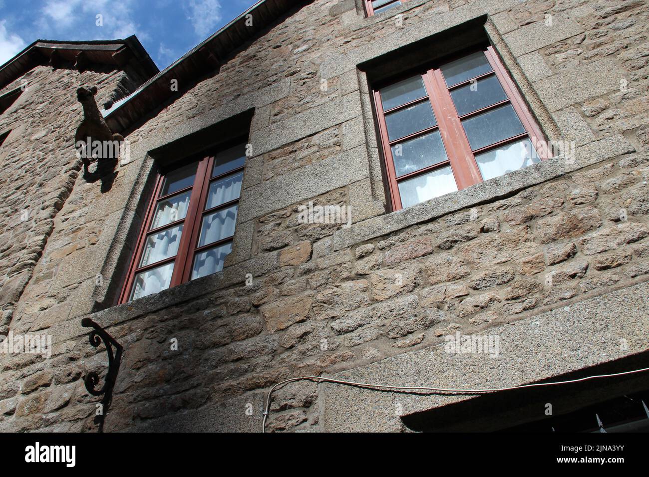 ancient stone house at le mont-saint-michel (france Stock Photo - Alamy