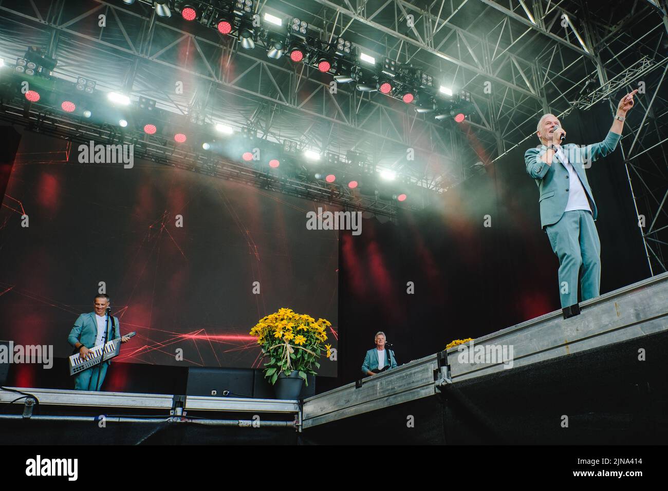 Flumserberg, Switzerland. 31st, July 2022. The Swiss schlager band Die ...