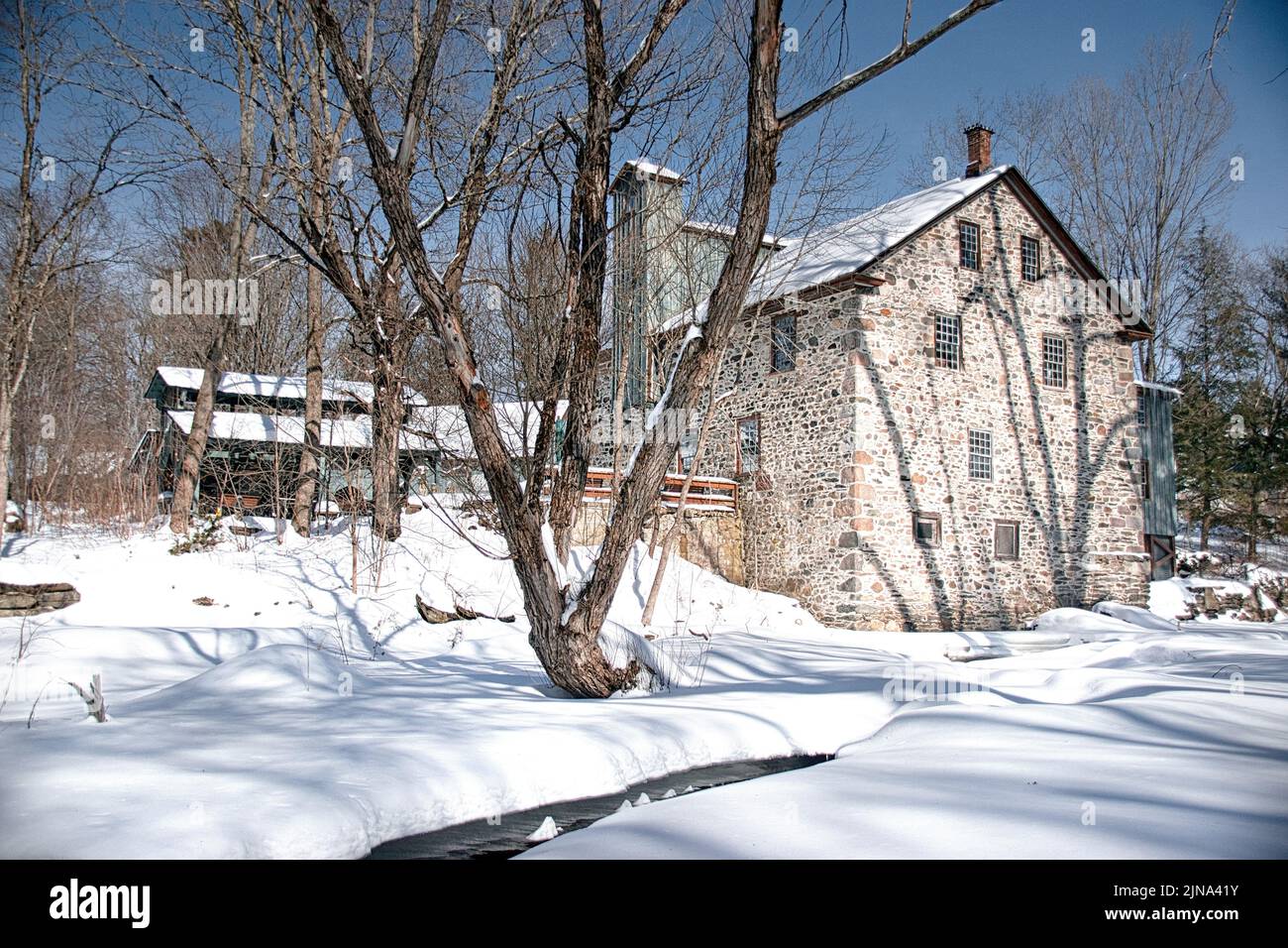 old house covered with snow during winter Stock Photo - Alamy