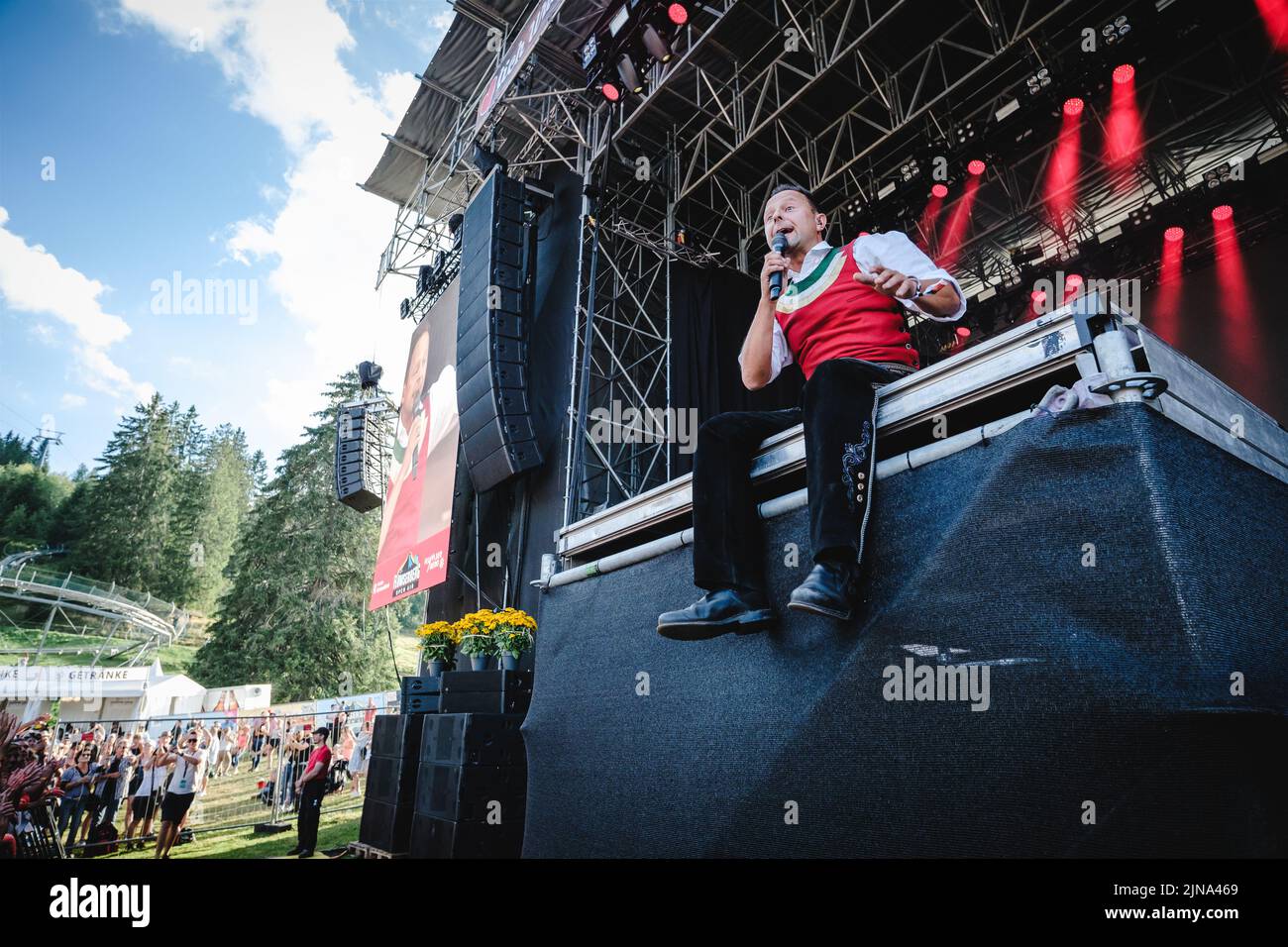 Flumserberg, Switzerland. 31st, July 2022. The Austrian schlager band ...