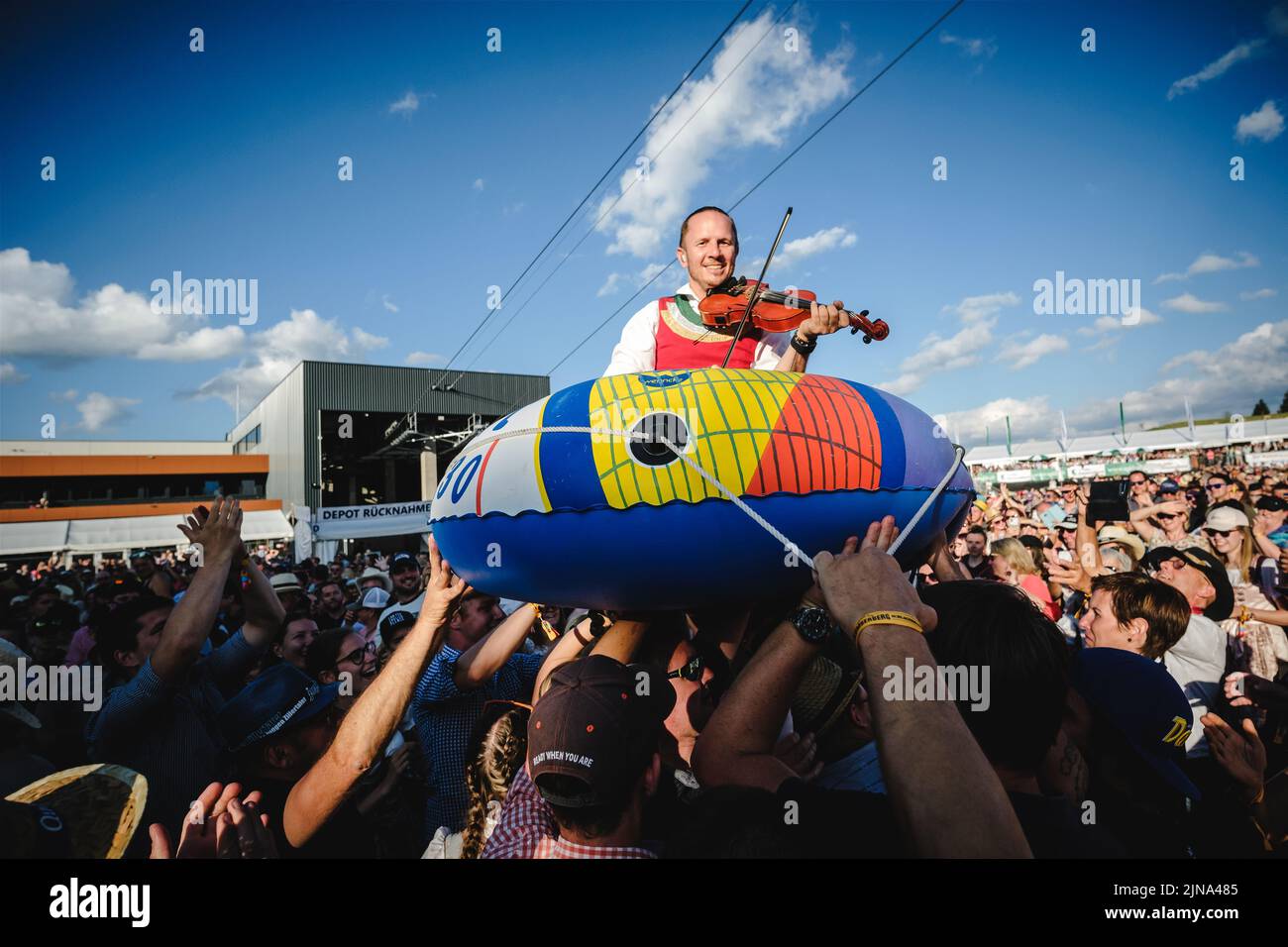 Flumserberg, Switzerland. 31st, July 2022. The Austrian schlager band ...