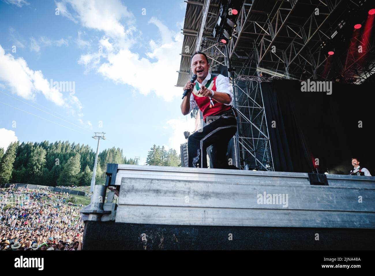 Flumserberg, Switzerland. 31st, July 2022. The Austrian schlager band ...