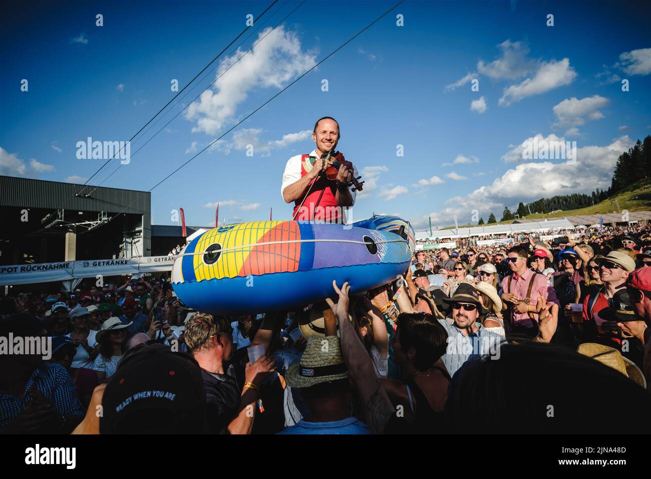 Flumserberg, Switzerland. 31st, July 2022. The Austrian schlager band ...