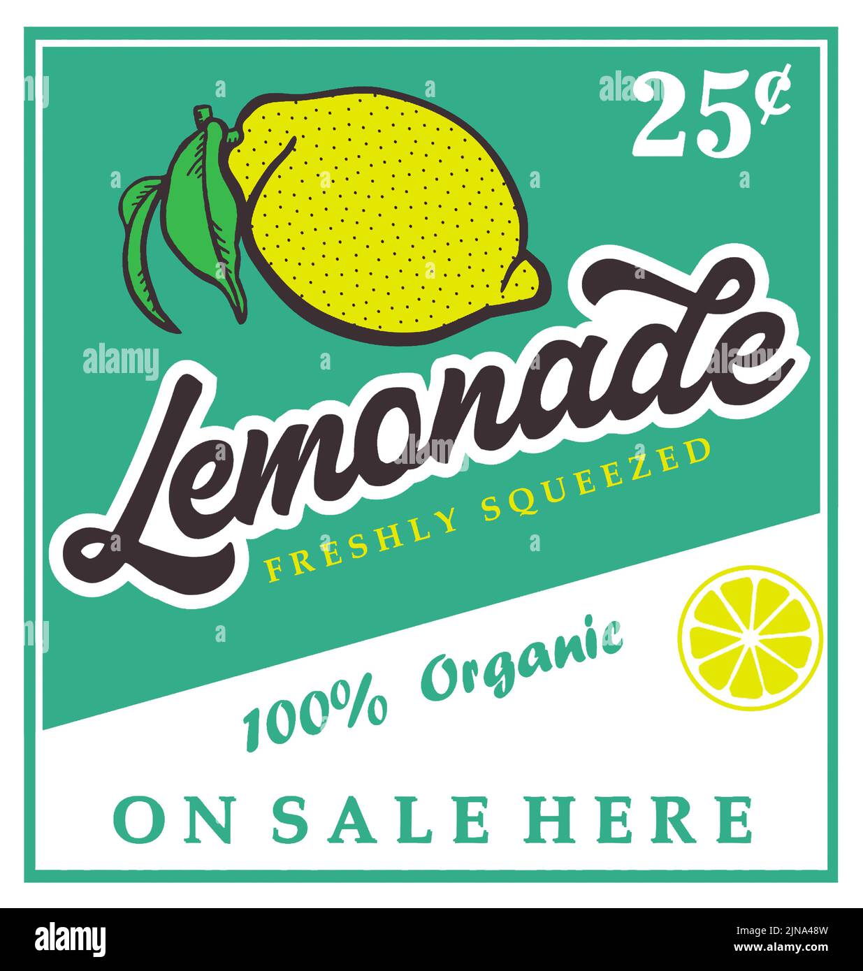 Lemonade juice drink cartoon Cut Out Stock Images & Pictures - Alamy