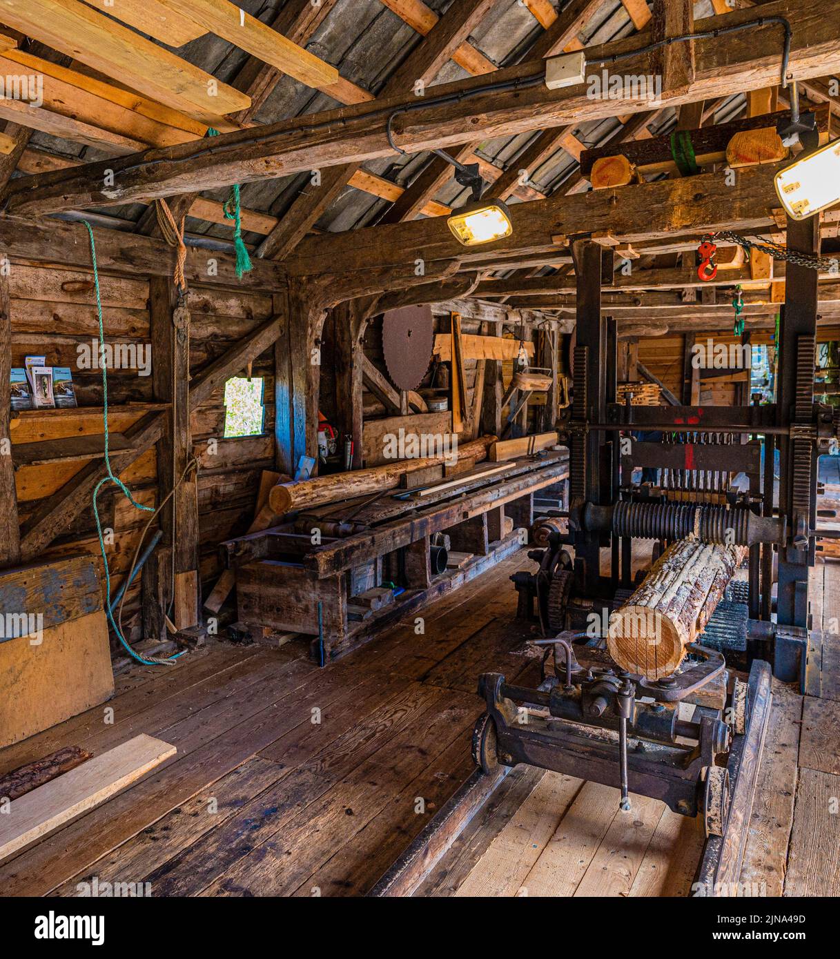 Traditional sawmill still in use in Herand, Hardanger, Norway Stock ...