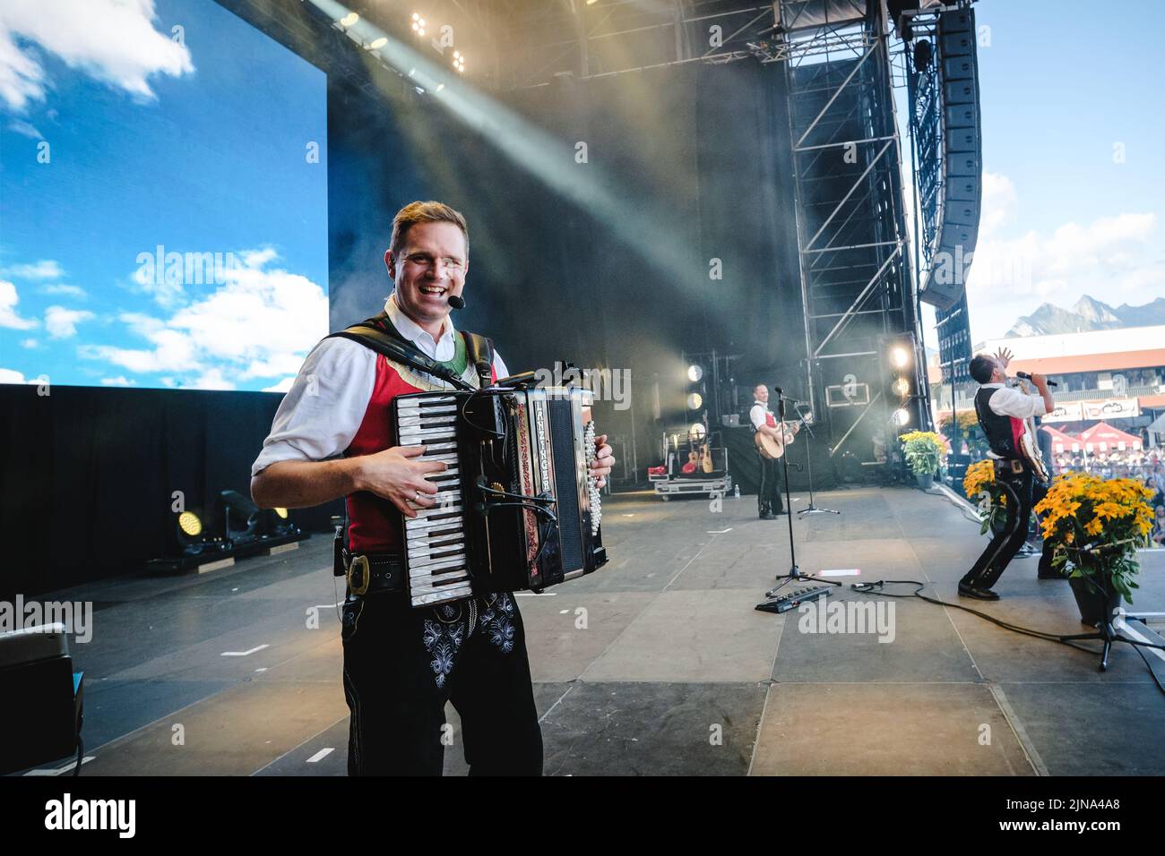 Flumserberg, Switzerland. 31st, July 2022. The Austrian schlager band ...