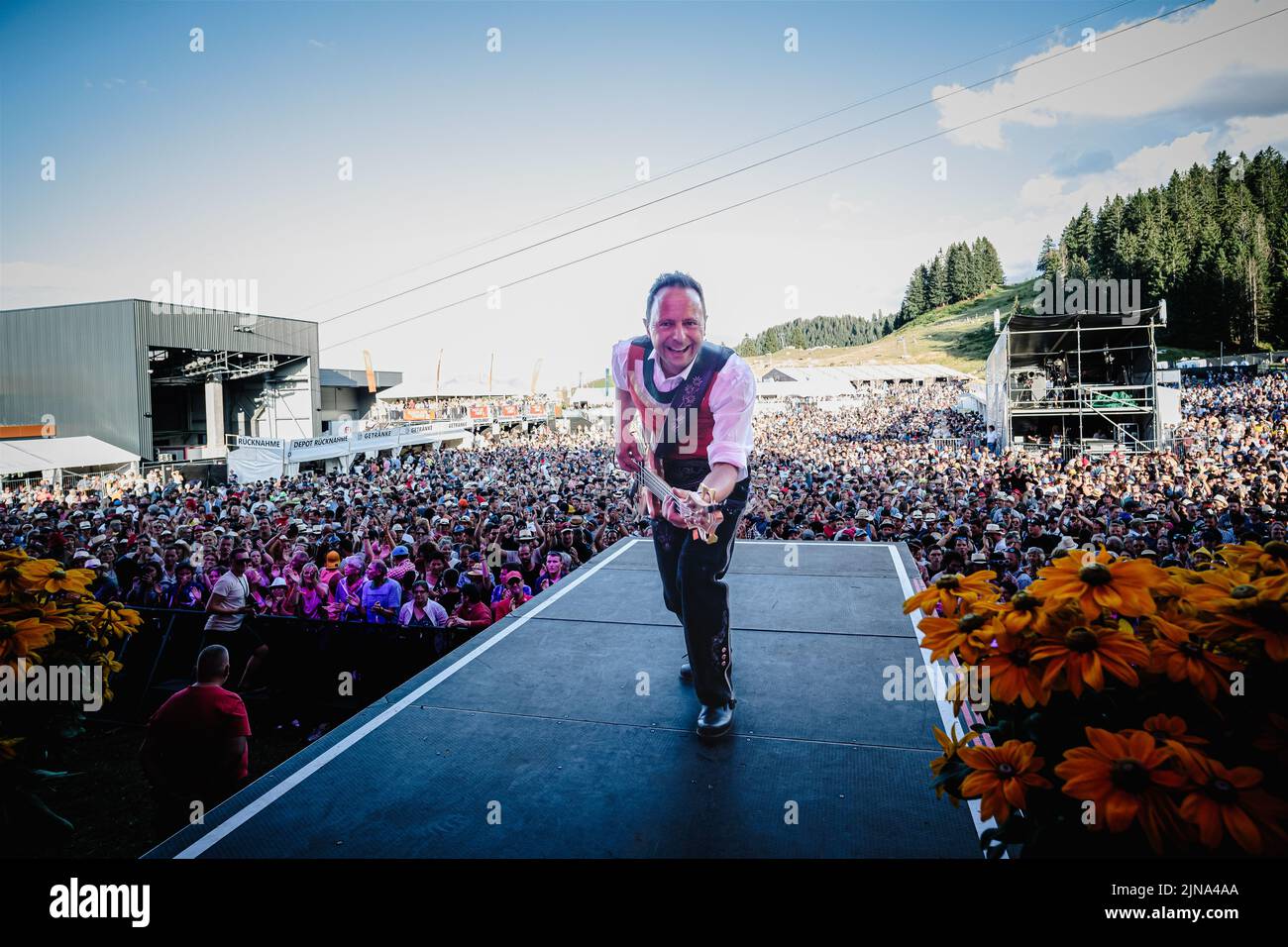 Flumserberg, Switzerland. 31st, July 2022. The Austrian schlager band ...