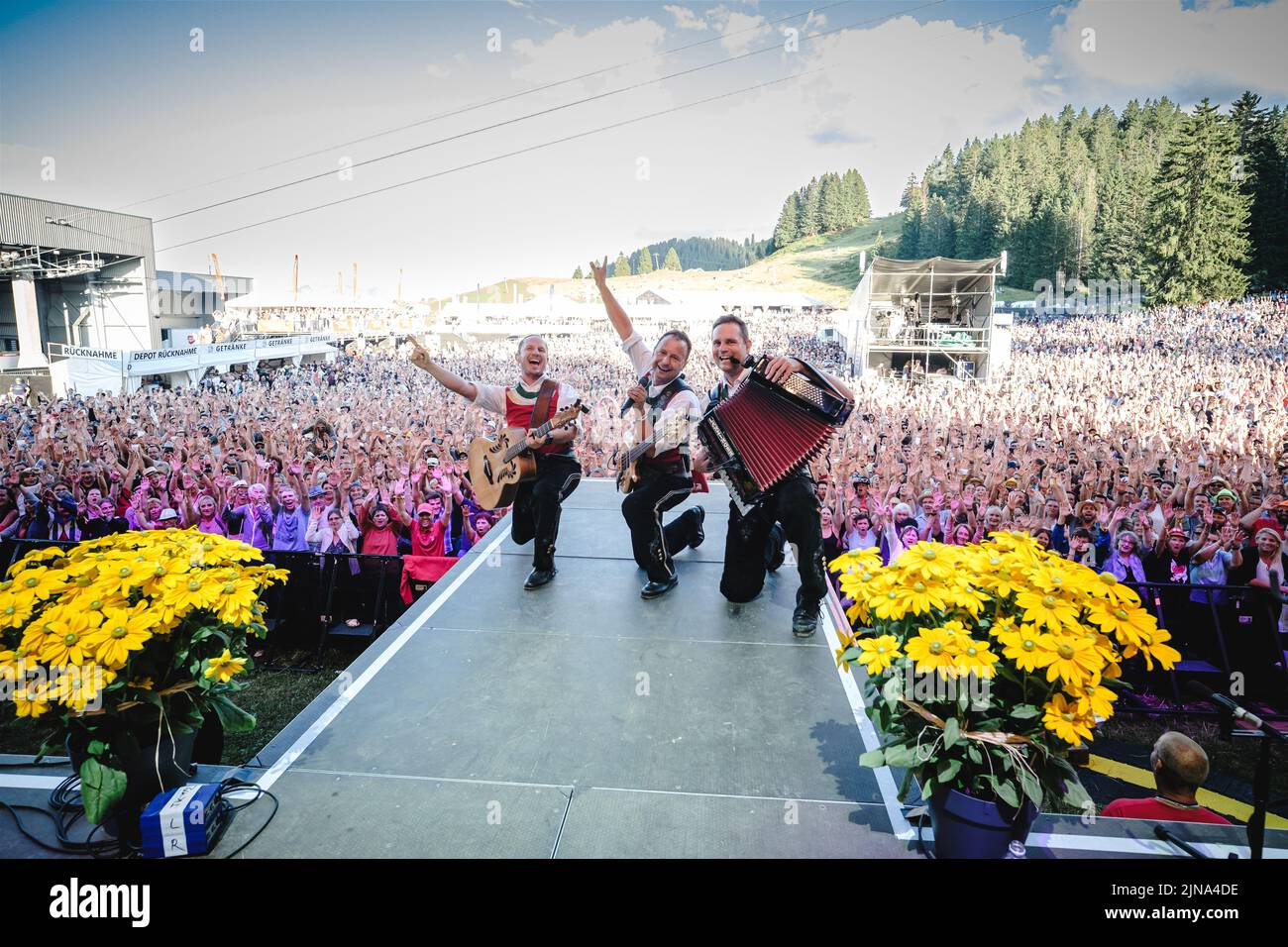Flumserberg, Switzerland. 31st, July 2022. The Austrian schlager band ...