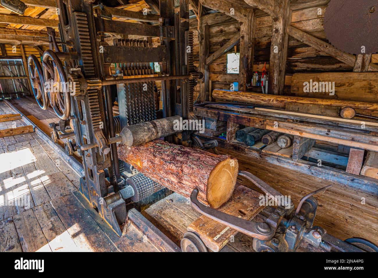 Traditional sawmill still in use in Herand, Hardanger, Norway Stock ...