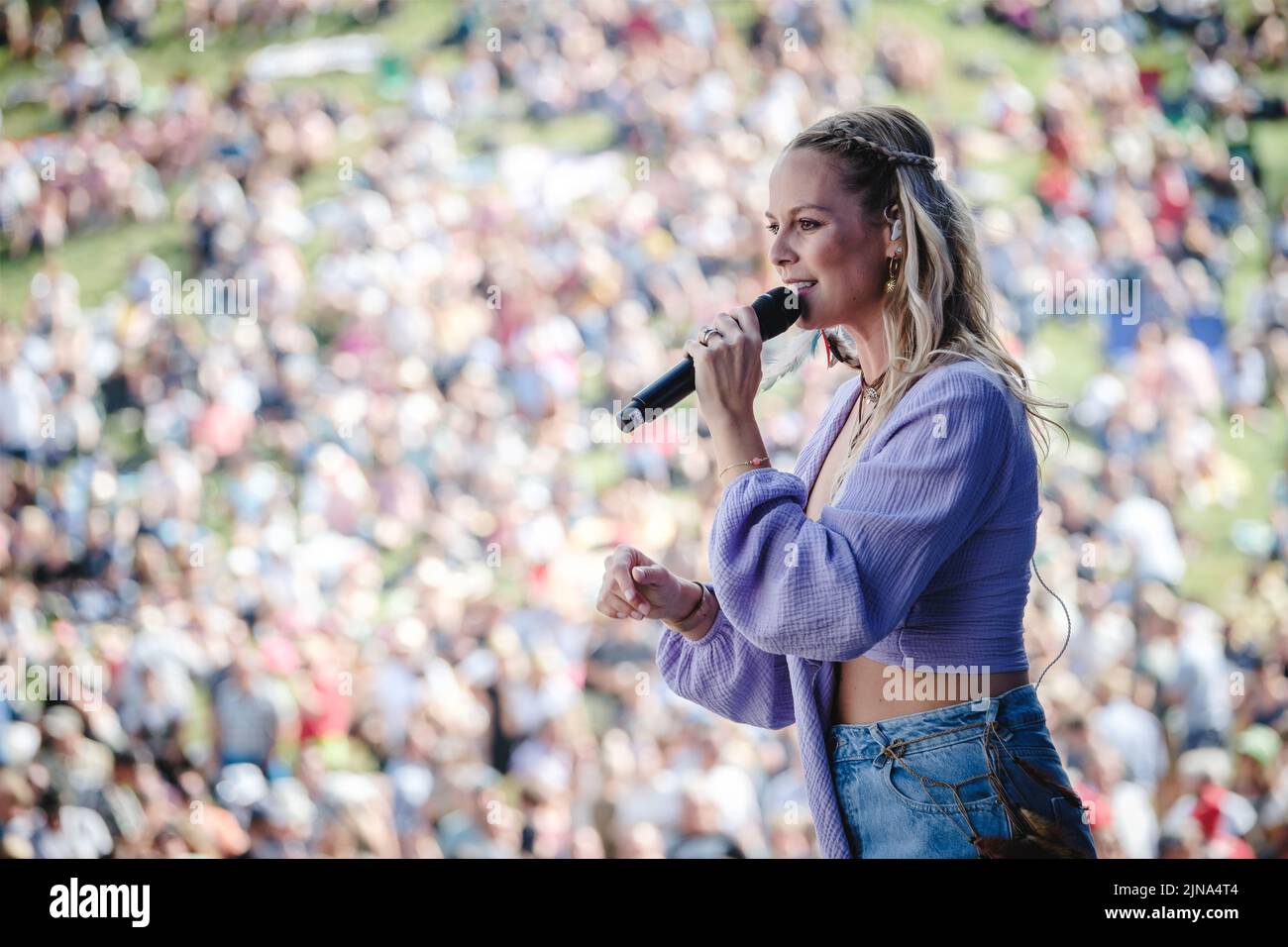 Flumserberg, Switzerland. 31st, July 2022. The Swiss schlager singer ...