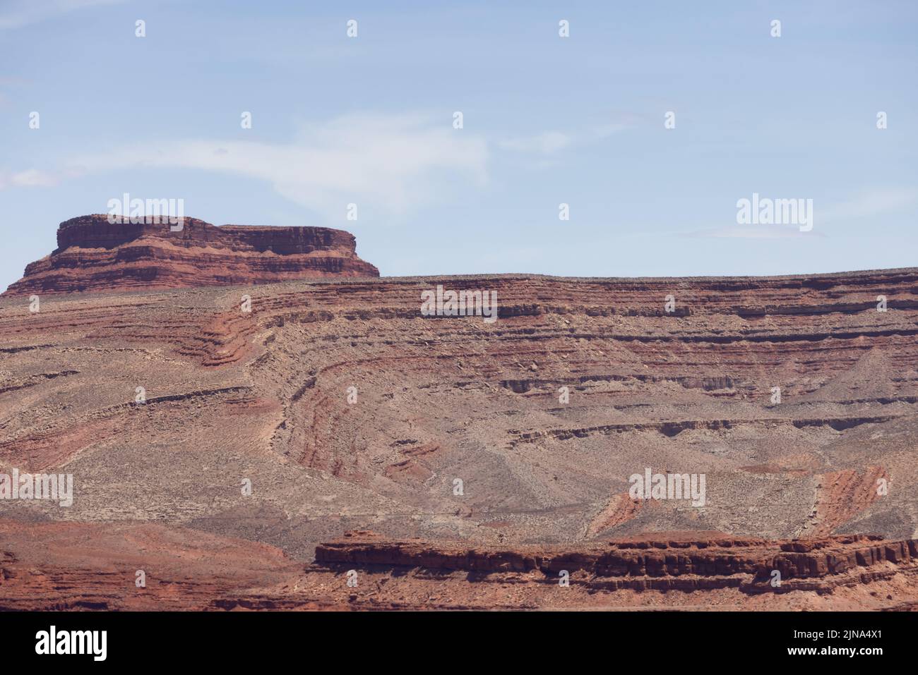 American Landscape in the Desert with Red Rock Mountain Formations ...