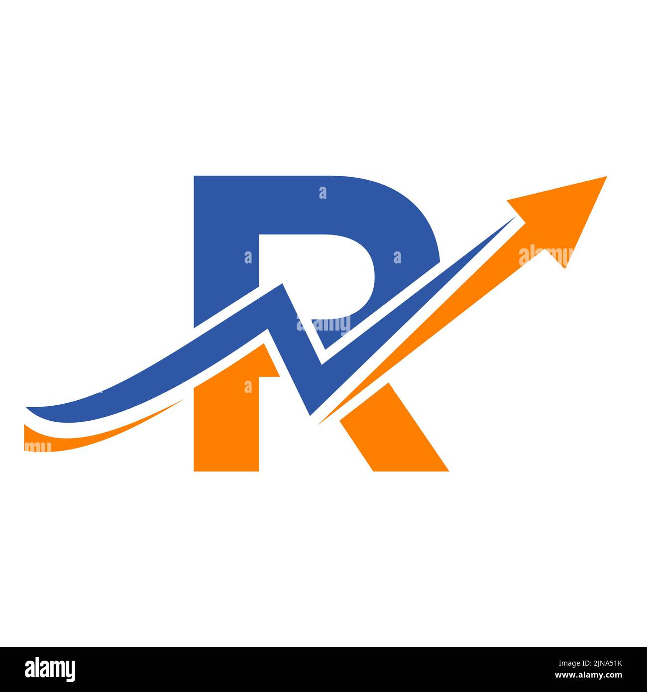 Finance Logo With R Letter Concept. Marketing And Financial Business ...