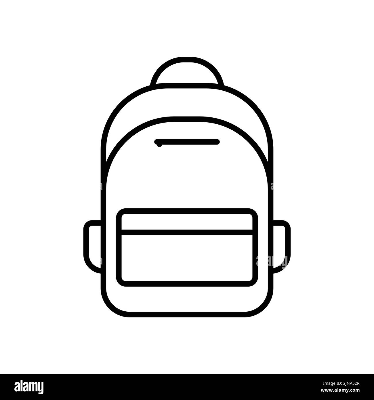 School bag icon. icon related to education. line icon style. Simple ...