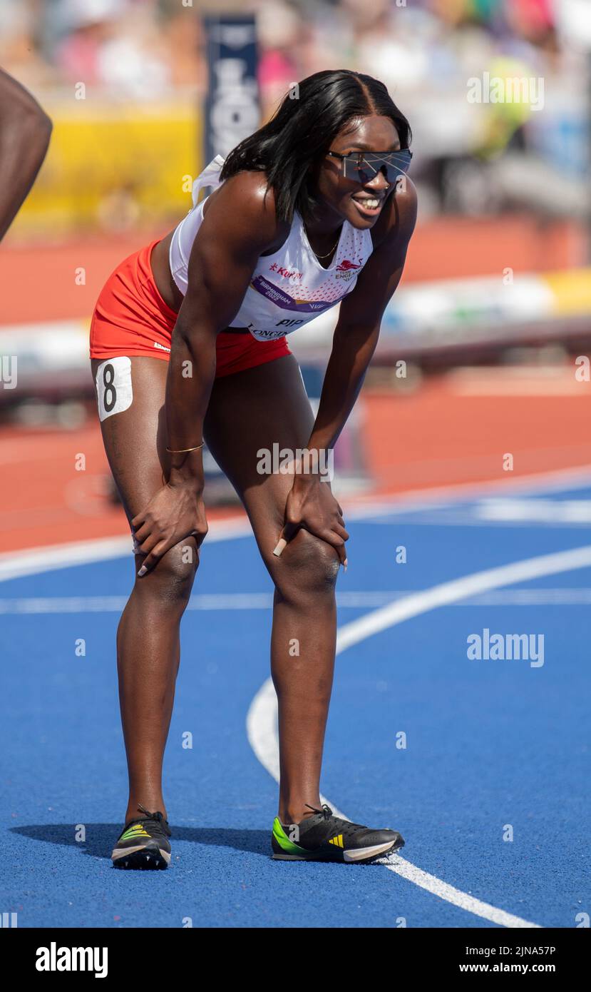 Ama Pipi of England recovering after competing in the women’s 400m ...