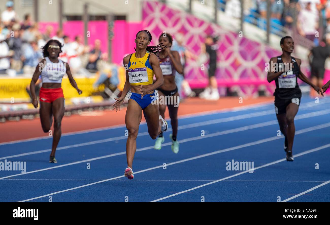 Sada Williams of Barbados competing in the women’s 400m final at the ...
