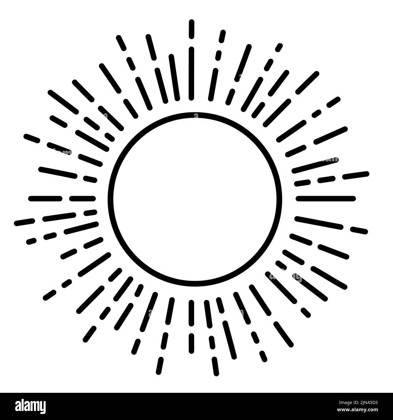 Vector logo design line art sun Stock Vector Image & Art - Alamy