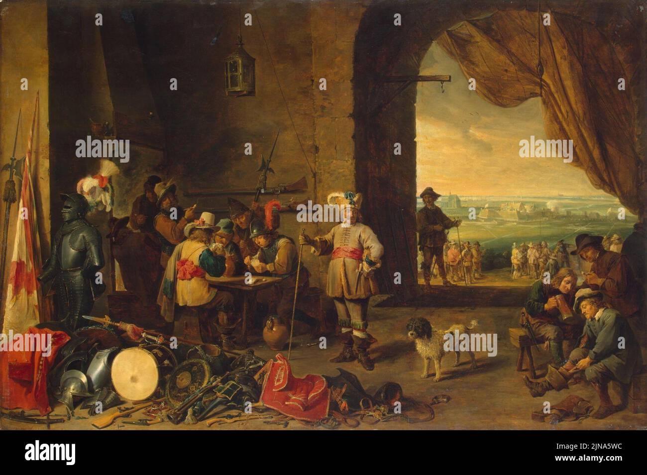 David Teniers (II) - Guardroom Stock Photo - Alamy