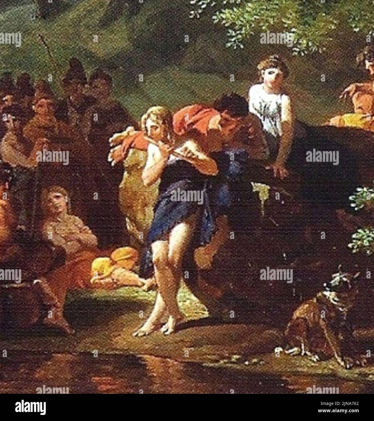 Nicolas-Antoine Taunay - Apollo visiting Admetus, cropped Stock Photo ...