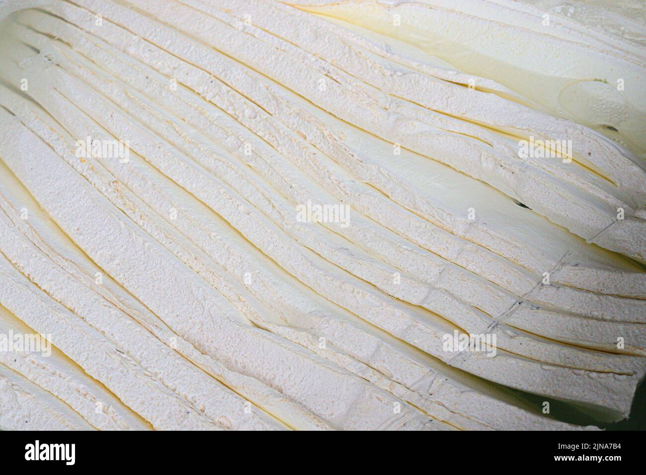 natural raw rubber Sheets on factory for refining drying and processing ...