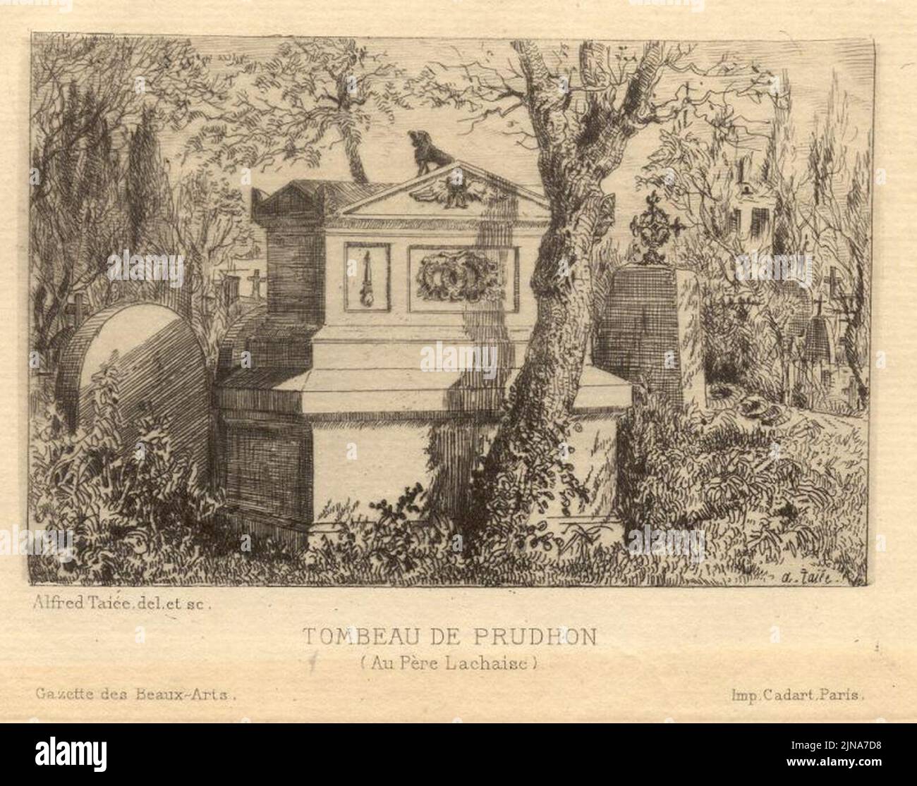 Taiée - Père-Lachaise - Tombeau de Prudhon 02 Stock Photo - Alamy