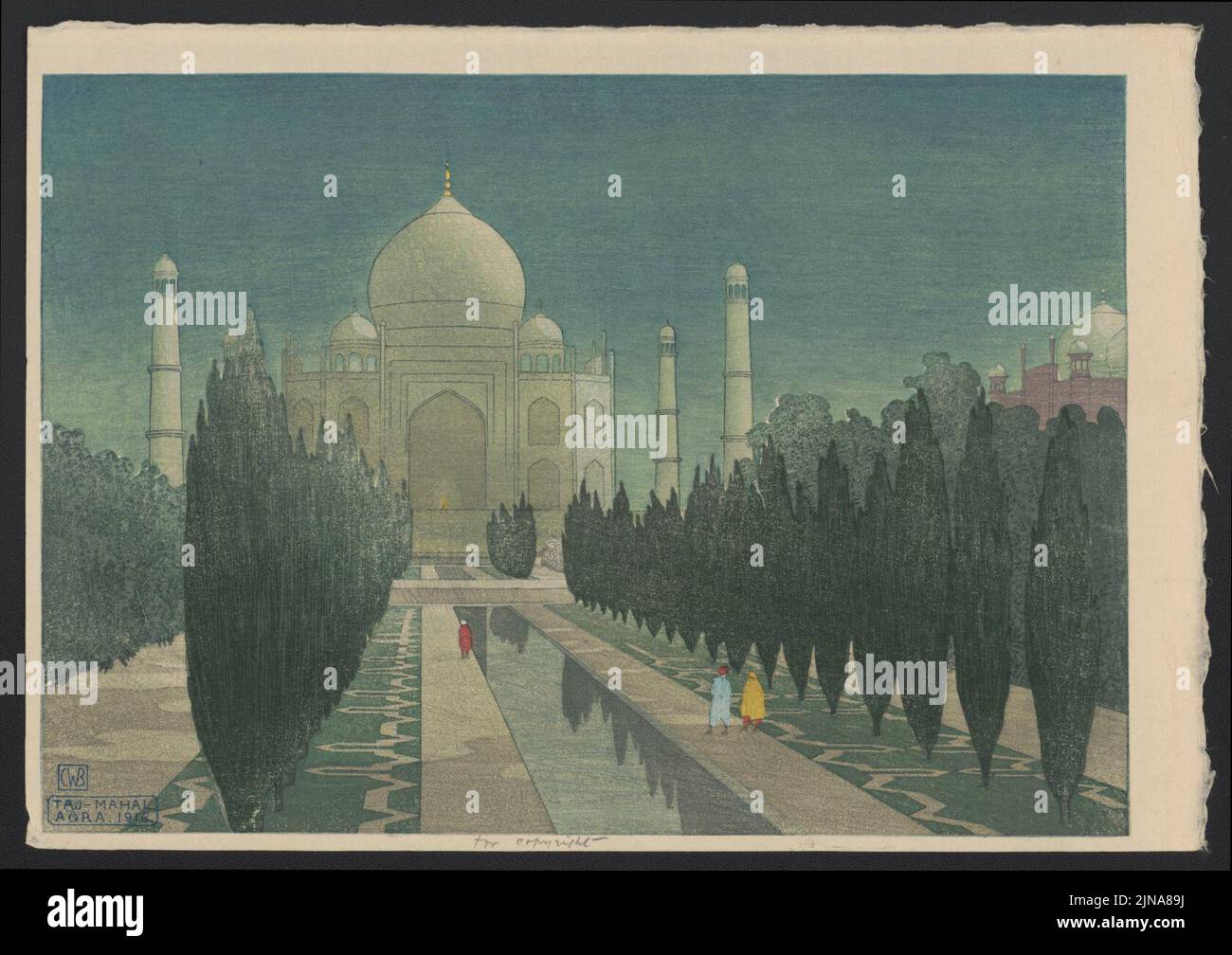 Taj-Mahal, Agra - CWB (monogram Stock Photo - Alamy