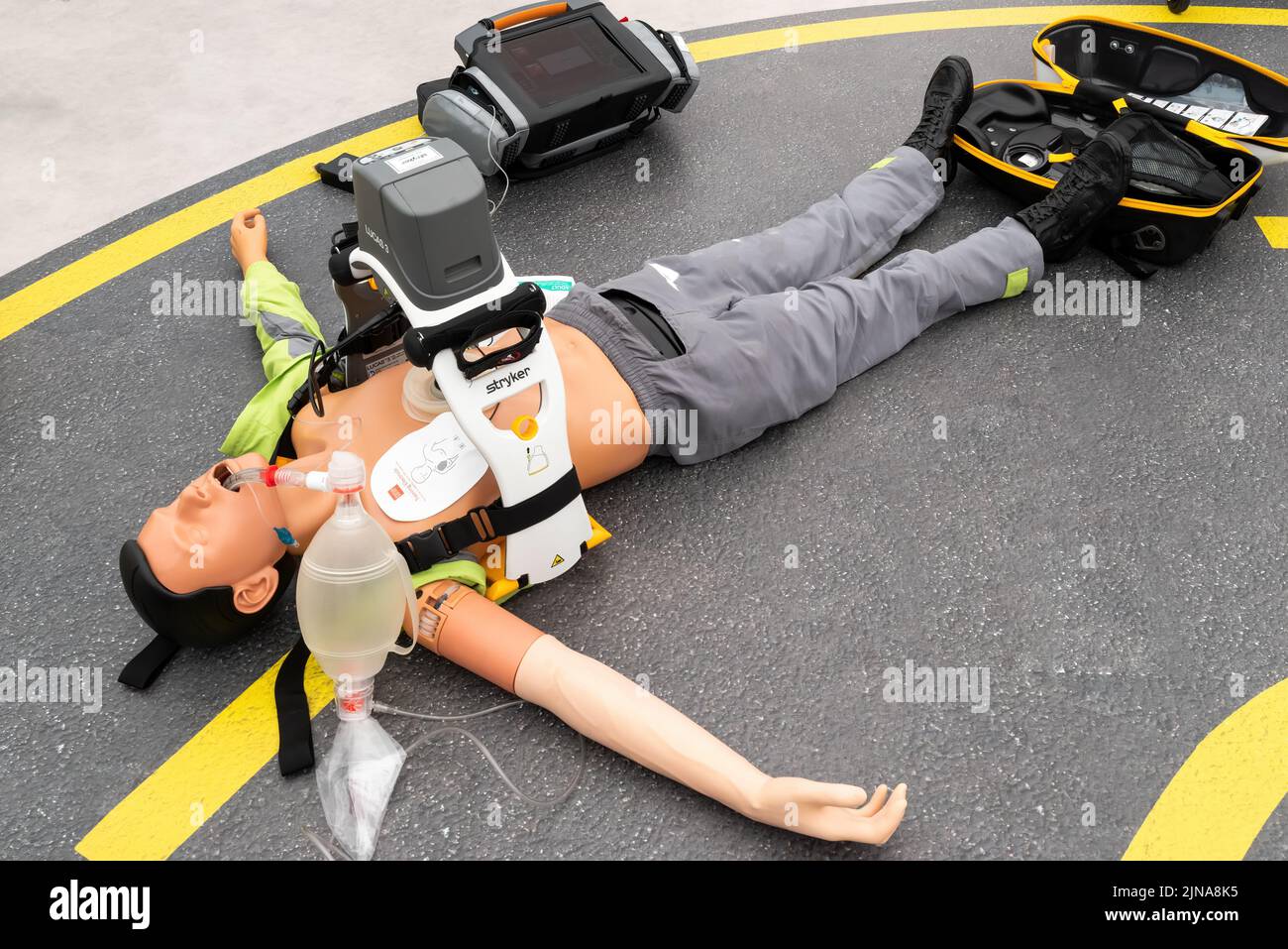 Electronic resuscitation through Rescue Aid by Stryker. Exhibited at ...