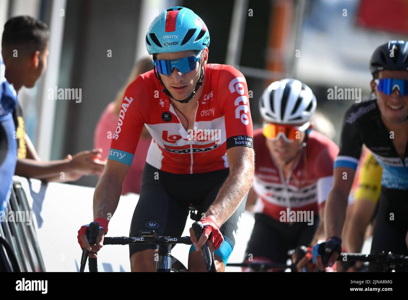 Belgian Brent Van Moer of Lotto Soudal pictured in action during the ...