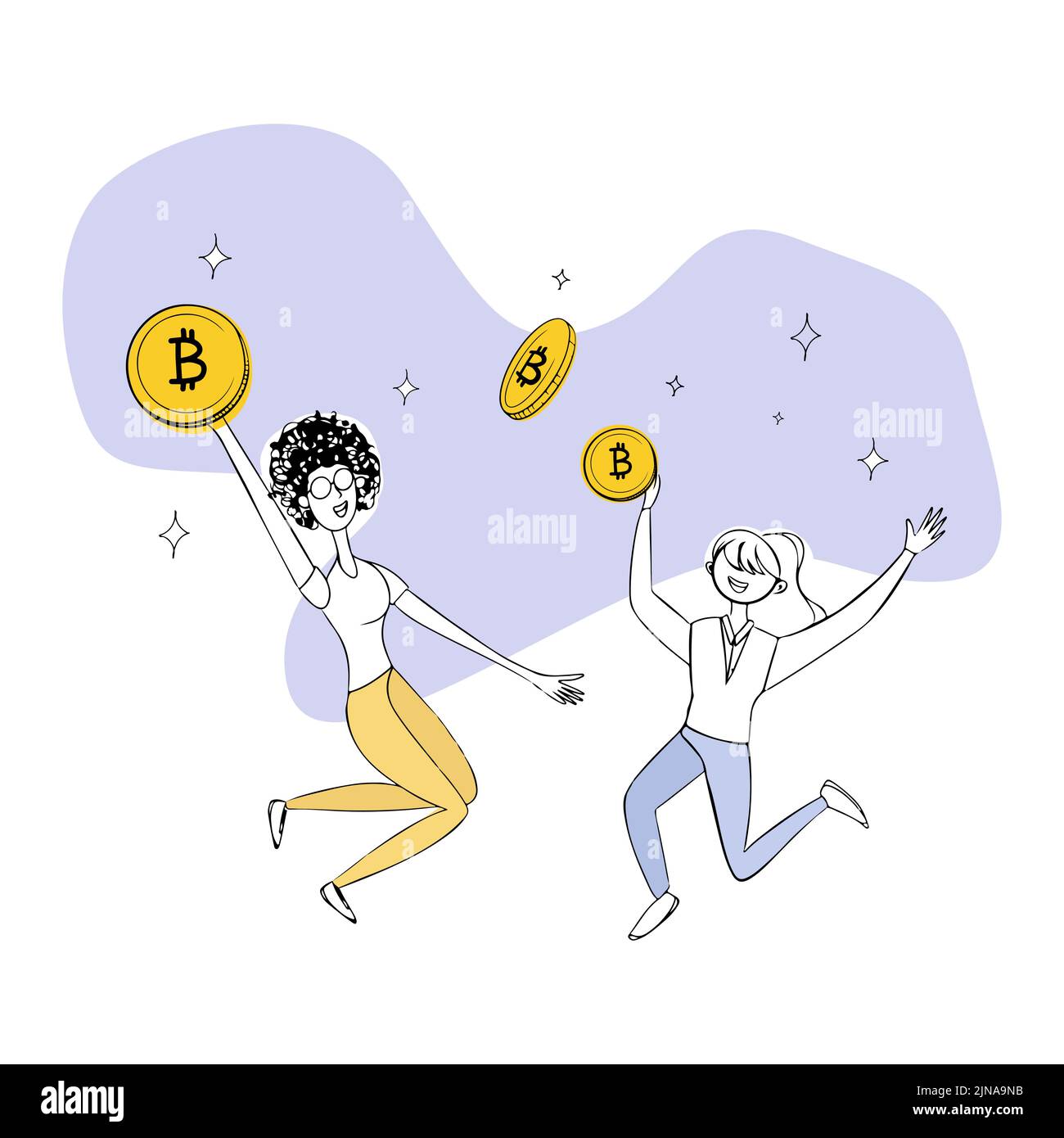 Two girls holding hands symbol Stock Vector Images - Alamy