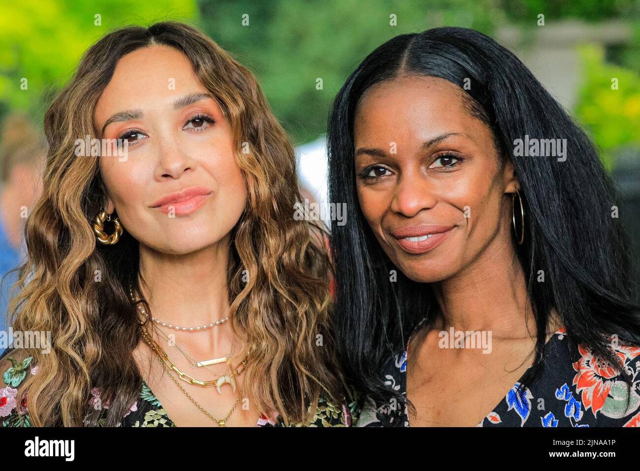 Myleene Klass, singer, musician and tv presenter with Carryl Thomas ...